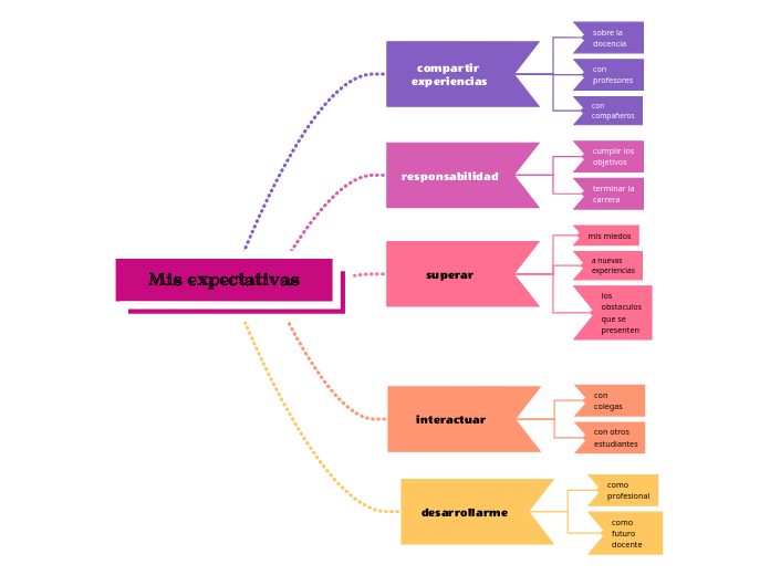 Mis expectativas - Mind Map